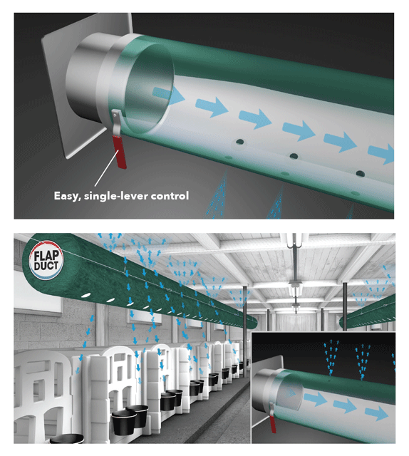 Flap Duct - Calf Hutch
